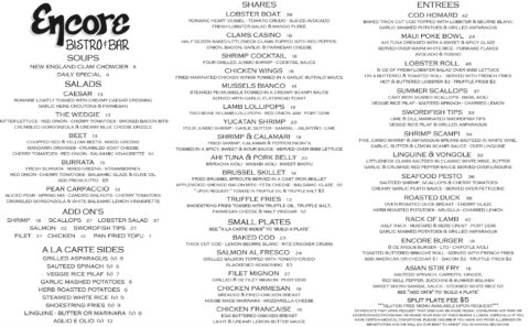 Encore Bistro and Bar | Dennis, Cape Cod MA - Dining